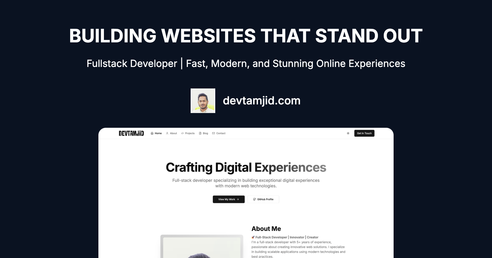 Tamjid Mostafa - Full Stack Web Developer